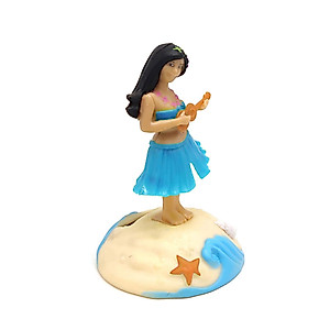 shuaiyin Hawaii Dancing Girl - Solar Powered Hula Girl Swinging Bobble Toy, Dashboard Hula Doll Girl, Car Ornaments Dolls