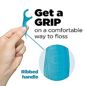 GUM - 888JC Advanced Care Flossers, Fresh Mint, Vitamin E & Fluoride, 150 Count (Pack of 4)