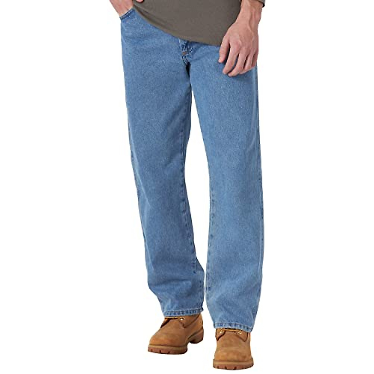 Rustler mens Classic Regular Fit Jeans, Stonewash, 34W x 32L US