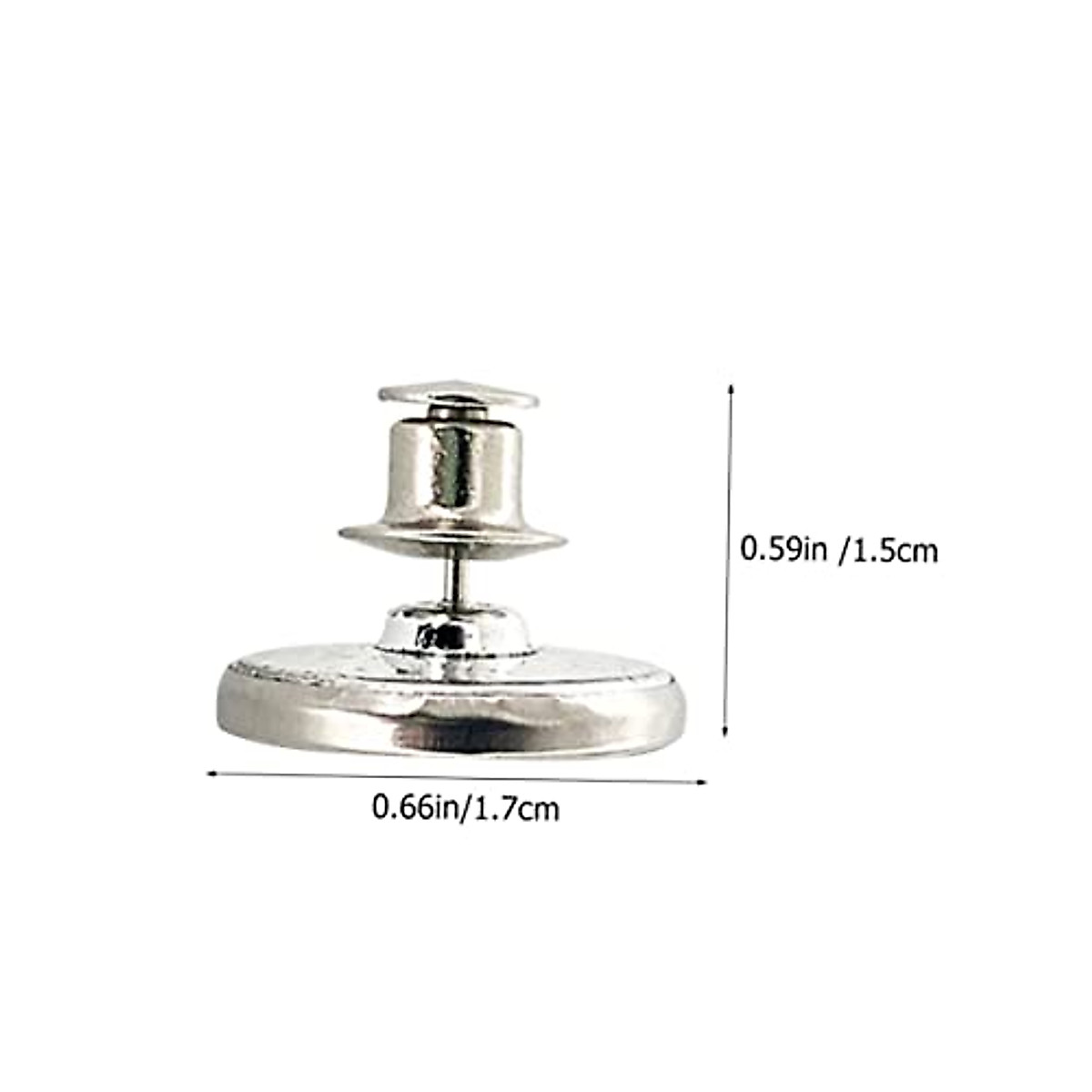 Garneck 15 Pairs Curtain Magnetic Snap Button Curtain Strap Buckle Curtain Magnets Buckle Curtain Magnetic Holdback Magnetic Ties Magnetic Curtains Tiebacks Chic Alloy Decorative Frame