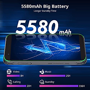 Blackview Rugged Smartphone Unlocked, BV4900 Rugged Cell Phones IP68 Waterproof Drop Proof, 5.7" FHD Display, 5580 mAh, 3GB + 32GB, NFC, GPS Dual SIM Unlocked Mobile Phone for T-Mobile