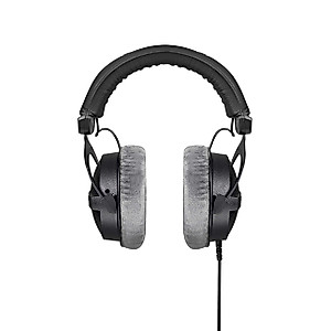 beyerdynamic DT 770 Pro 250 Ohm Closed-Back Studio Mixing Headphones Bundle with Soft Drawstring Case, Headphone Splitter, 5ft Extension Cable, and 6AVE Cleaning Cloth