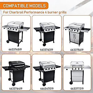 Grill Grates 18 Inch for Charbroil Performance 463376519 463376319 463375619 463376419, Grill Grates Replacement for Char-Broil 466347019 463375719 463332719 463377319, G470-0003-W1 G470-0002-W1