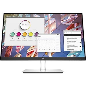 HP EliteDisplay E24 G4 24 Inch IPS LED Backlit, FHD 1920 x 1080, Blue Light Filter, HDMI, VGA, DisplayPort Monitor