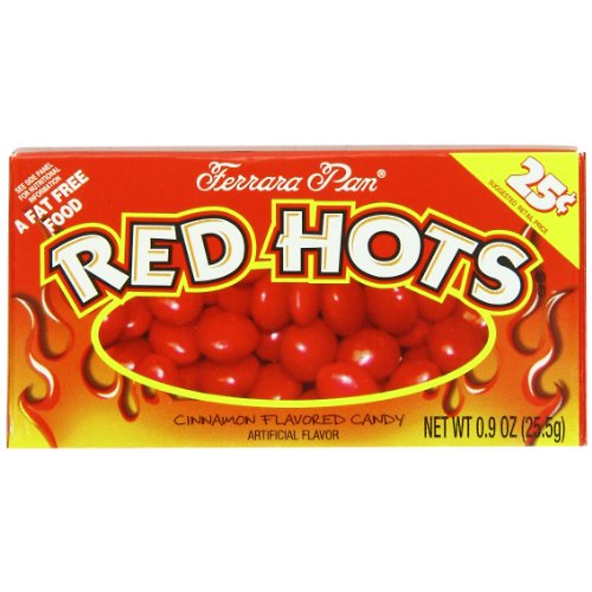 Ferrara Pan Red Hots 25 Cent ,0.9 Ounce (Pack of 24)