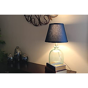 FenchelShades.com Lampshade 6" Top Diameter x 10" Bottom Diameter x 8" Slant Height 6x10x8" with Spider Attachment (Navy)
