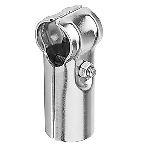 eoere 10 Sets 1" x 1" O.D. T Pipe Clamp Connector Chain Link Fence Clamp, Stainless Steel Tee Chain Link Fence End Rails Clamps, Thickness 1.7mm, Fits Pipe O.D.: 1"(25.4 mm)