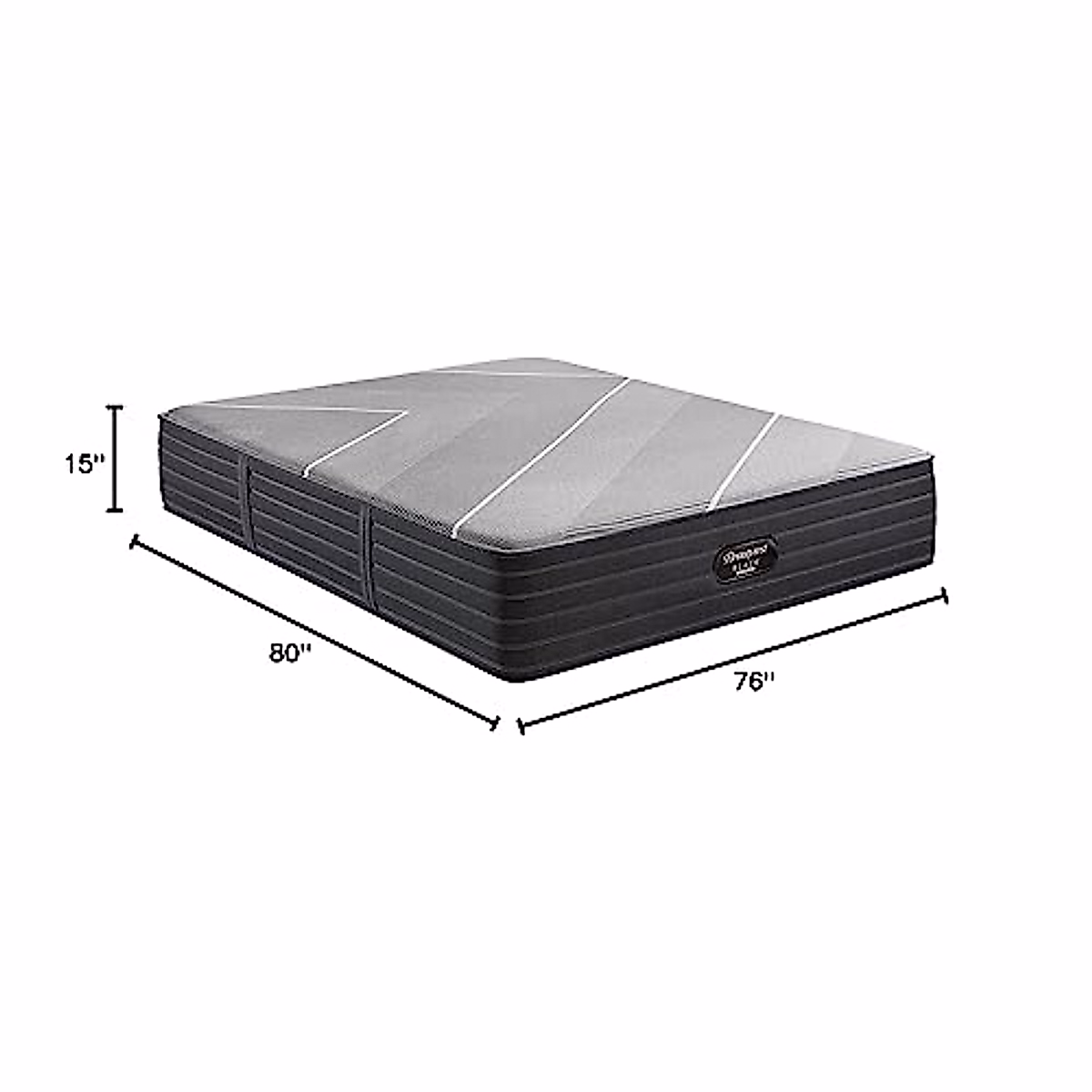 Simmons King Beautyrest Black Hybrid X Class Ultra Plush 15 Inch Mattress