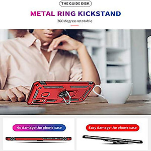 DuoLide for Huawei P Smart Z / Y9 Prime 2019 Case with Tempered Glass Screen Protector,Hybrid Heavy Duty Dual Layer Anti-Scratch Shockproof Defender Kickstand Case Cover, Blue