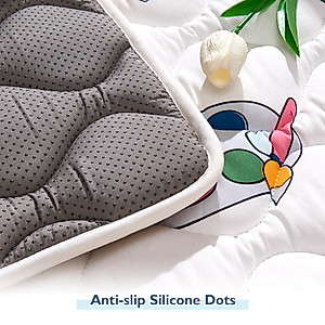 Vibe bear Baby Foam Play Mat, 50x50 Inches Baby Crawling Mat, Thicken One-Piece Baby Playmat, Non Slip Washable Baby Play Mat for Playing, Soft Floor Mat for Babies, Infants, Toddlers