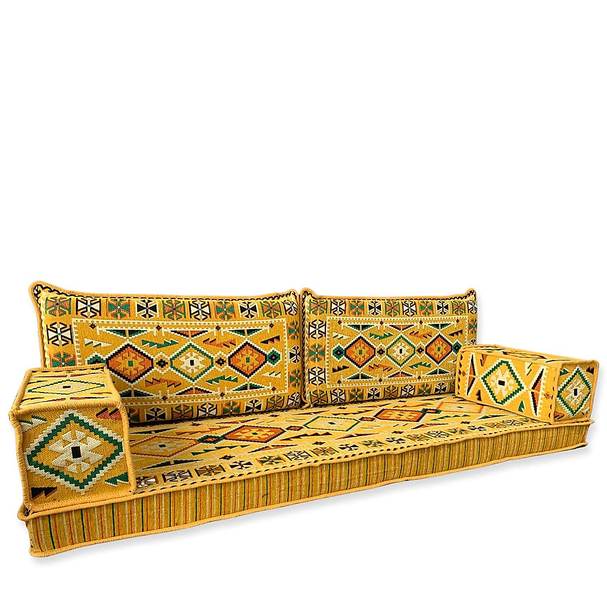 Arabic floor sofa,Arabic floor seating,Arabic couch,Oriental floor seating,Arabic Jalsa,Arabic Majlis Sofa - MA 45 (With High Quality FOAM)