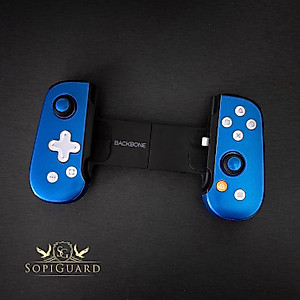 SopiGuard Sticker Skin for Backbone One Controller Full Body Wrap (Flip Ghost Pearl)