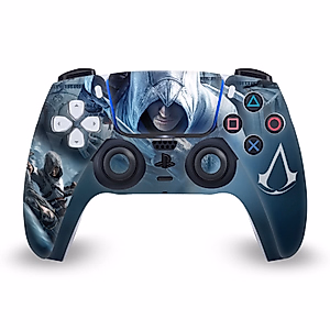 Head Case Designs Officially Licensed Assassin's Creed Key Art Altaïr Graphics Matte Vinyl Faceplate Sticker Gaming Skin Decal Cover Compatible With Sony PlayStation 5 PS5 DualSense Controller