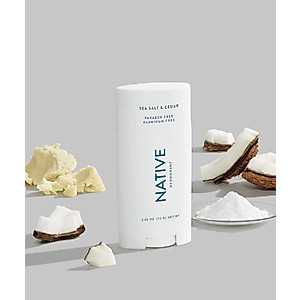 Native Deodorant, 2-in-1 Shampoo and Conditioner, & Body Wash Set | Made with Naturally Derived Clean Ingredients, Sea Salt & Cedar - Set of 3