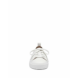 Lucky Brand womens Dansbey Casual Sneaker, White Leather, 6.5 US