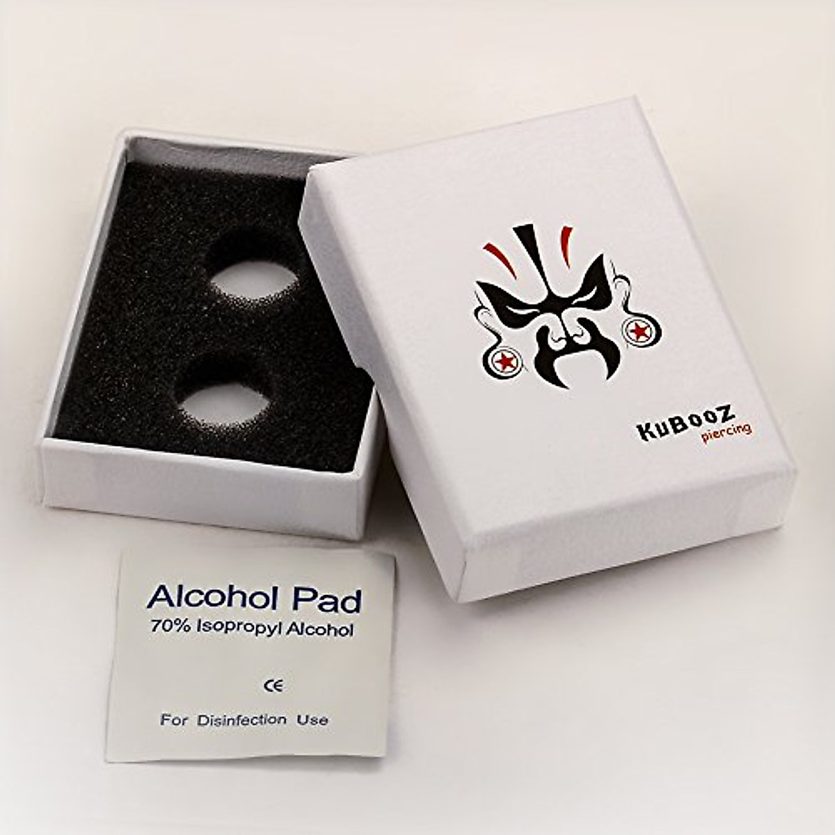 KUBOOZ Silver Stainless Steel Oval Ear Weights Tapers Stretched Hangers Heavy 6mm 2g