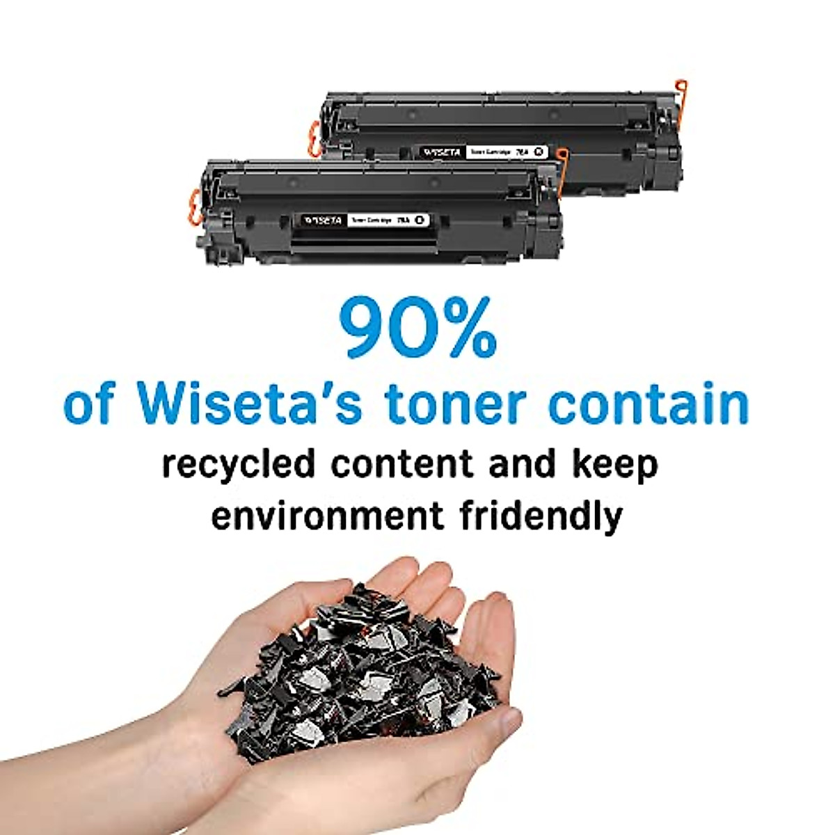 78A Toner Cartridges High Yield Replacement for HP 78A CE278A Toner Cartridge | Works with HP Laserjet Pro P1566, P1606 Series, HP Laserjet Pro MFP M1536 Series | CE278D 2 Black