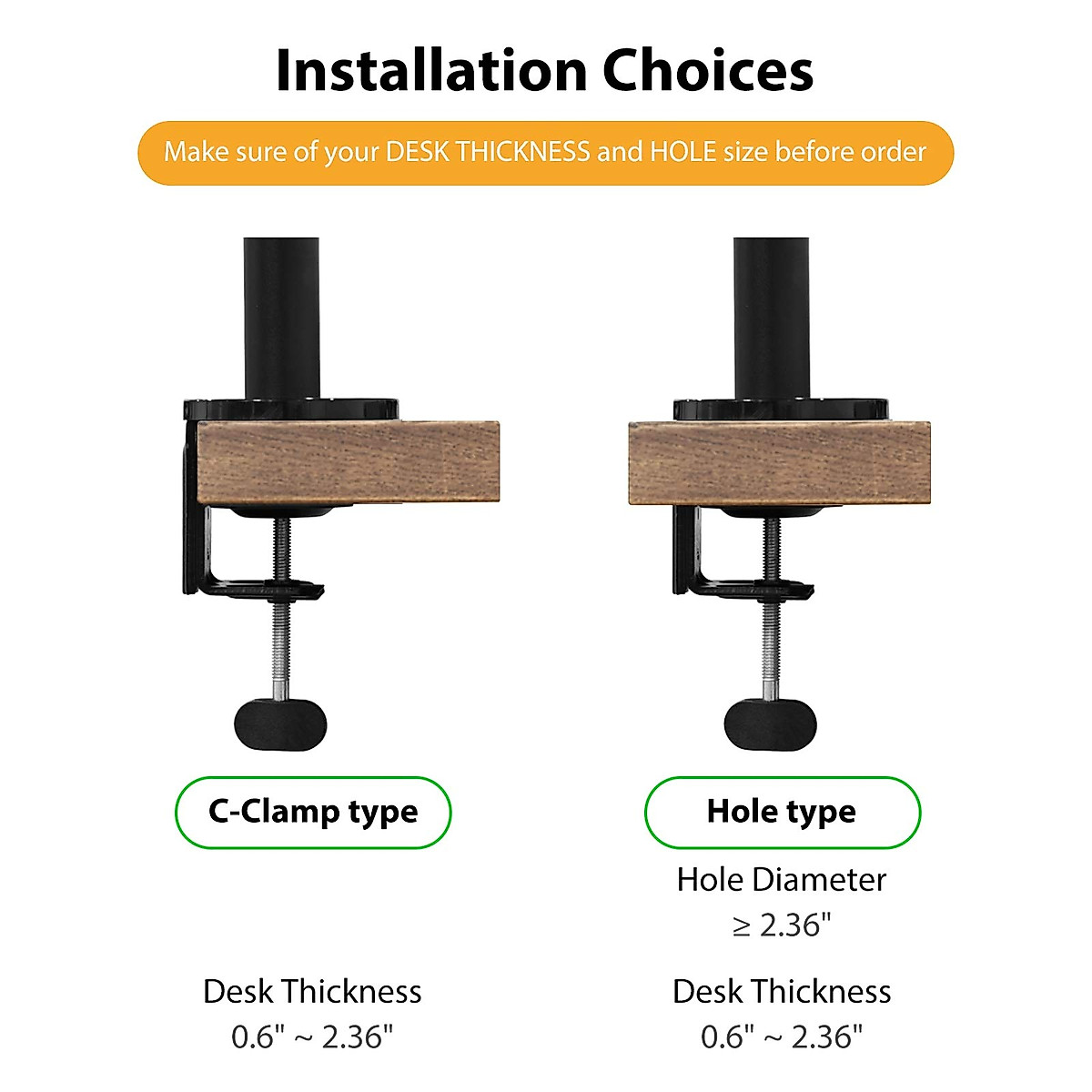 Viozon Laptop/Notebook/Projector Mount Stand, Height Adjustable Single Arm Mount Support 12-17 inch Laptop/Notebook/Tablet, Free Removable VESA 75X75 and 100X100 for Monitor 17-32 inch.