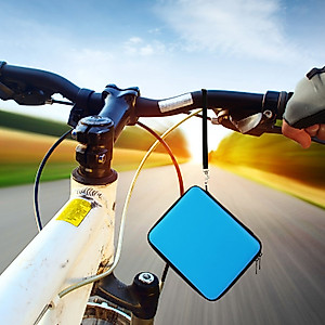 GPCT Nintendo 2DS Hard Shell EVA Carry Case Cover Bag. Protects Against Bumps/Drops/Dust/Dirt/Scratches. Protective Travel Storage Cover Pouch W/ 8 Game Holders, Double Zipper Zip Pocket- Blue