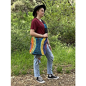 Chronic Color Razor Cut Bohemian Crossbody Hippie Bag Boho Purse