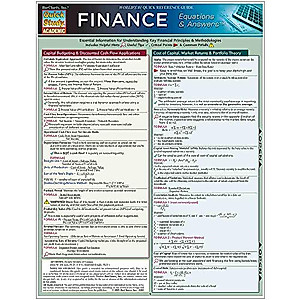 Finance Equations & Answers (Quick Study Academic)