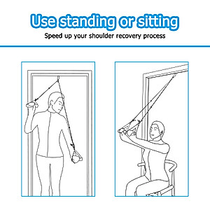 Shoulder Pulley, Pulleys for Shoulder Rehab Over Door, Exercise Pulley for Physical Therapy, Over The Door Physical Therapy System