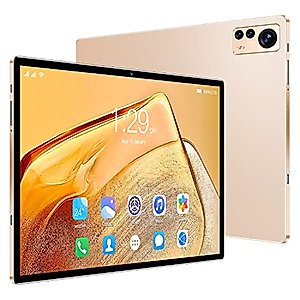 X12 Android 12 Tablet 10 inch Tablets 6GB+128GB 1280x1024 IPS 8 Core 128GB Expand (Gold)