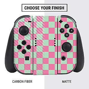 Skinit Decal Gaming Skin Compatible with Nintendo Switch Bundle - Originally Designed Watermelon Checkered Design