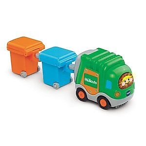 VTech Baby 80-187764 TUT Speedster Rubbish Truck and 2 Wheelie Bins Green