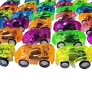 Himeeu 42 Pcs Pull Back Vehicles Mini Car Toys Friction Powered Racing Cars Party Favor Cars for Toddlers Boys & Girls, Bulk Party Favors Toys(Colors Random)