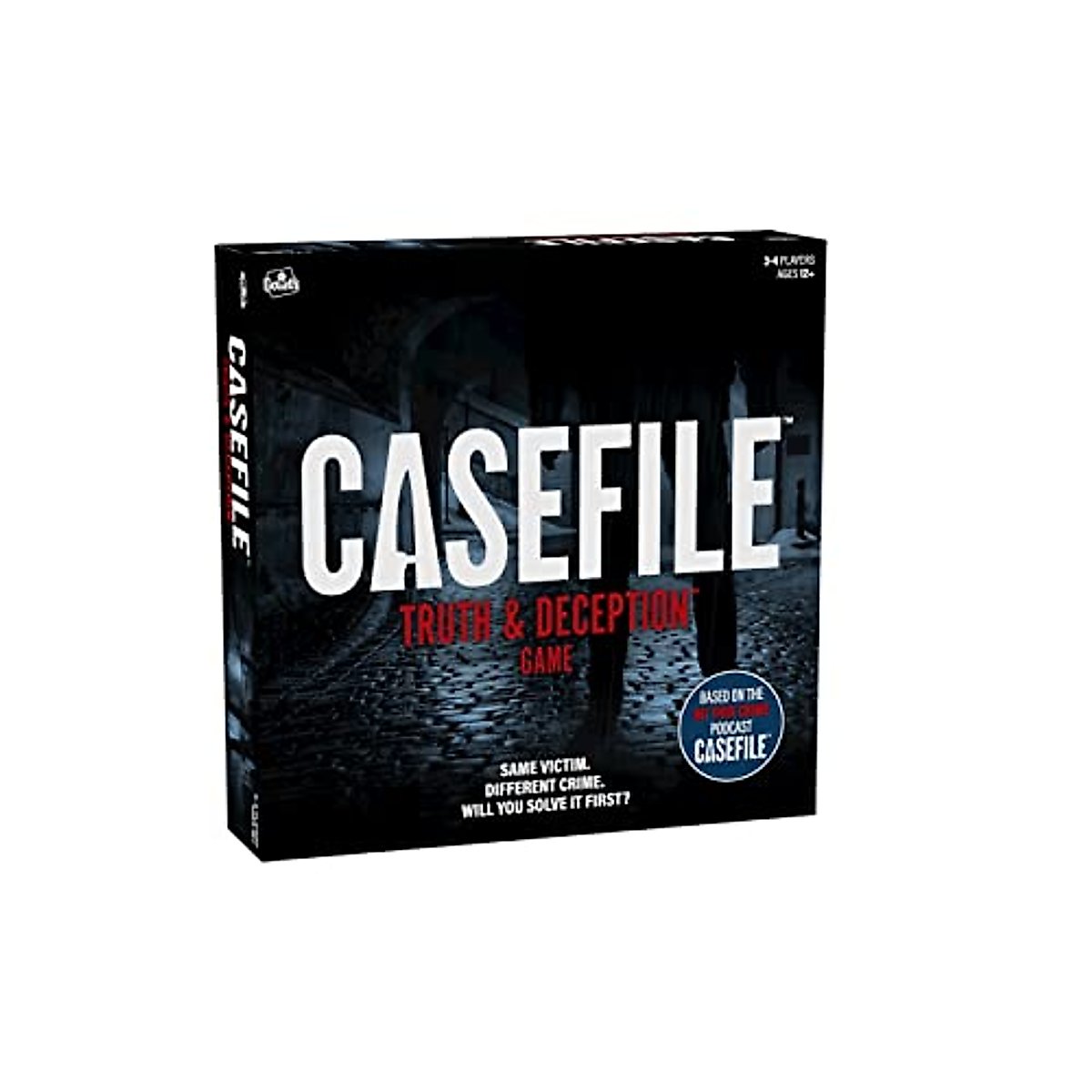 Goliath Casefile: Truth & Deception Game - Based On Hit Crime Podcast Casefile - Replayable Strategy Game, Ages 12 and Up, 3-4 Players , Black, Medium