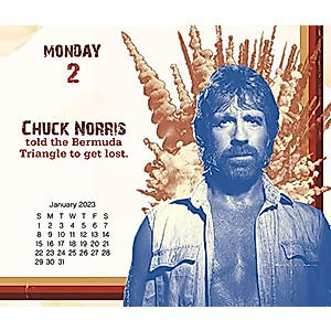 2023 Chuck Norris Day-at-a-Time Box Calendar
