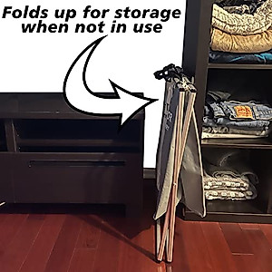 3 Section Laundry Basket for Dark, Light, and Color Clothes Hamper, Collapsible Design with Carry Handle, 26" Long x 15" Wide x 23.5" Tall by SciencePurchase