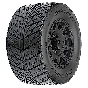 Pro-line Racing 1/8 Street Fighter HP Belted F/R 3.8" MT Mounted 17mm Blk Raid 2 PRO1016710