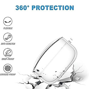 Case Compatible with Sony WF-1000XM5 with Keychain, Soft TPU Cute Solid Color Shockproof Protective Case Cover Compatible with WF-1000XM5 for Man Woman