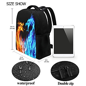 ALAZA Dragon Fire Casual Backpack Waterproof Travel Daypack Children School Bag