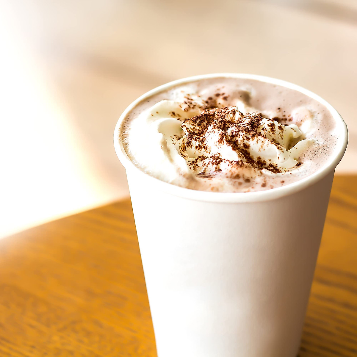 SheriffDrink 12 oz Paper Cups – White Coffee Paper Cups for Tea Water and Cocoa (50 ct)