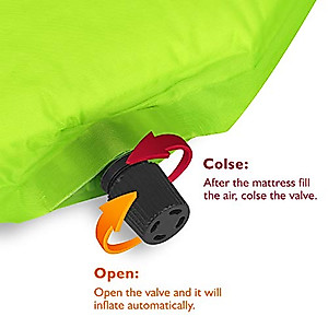 Hoybell Playpen Mattress, Compatible with Summer Pop 'N Play Playard, Self Inflatable Comfortable with Carry Case - Green