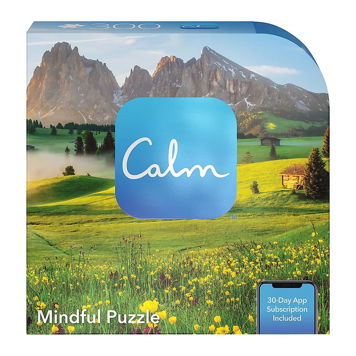 Spin Master 300-Piece Calm Jigsaw Puzzle for Relaxation, Stress Relief, and Mood Elevation, for Adults and Kids Ages 8 and up, You Belong Here