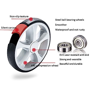 SH-gwtc Shopping Trolley,Foldable Shopping Cart 6 Wheels Climbing Trolly/Aluminum Alloy/Waterproof Shopping Bag/Collapsible Push Pull Carts (Color : A)