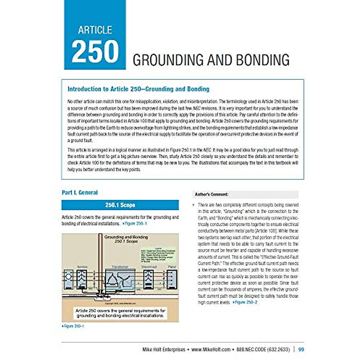 Mike Holt's Illustrated Guide to Understanding Requirements for Bonding and Grounding, 2020 NEC
