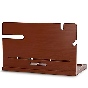 Nightstand Organizer for Men, CALM COZY Bamboo Cell Phone Docking Station, Gifts for Him, Birthday Gifts for Dad, Wallet and Key Organizer, Watch, Tablets, Rings, Glasses Put Together