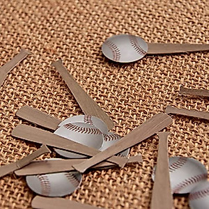 200Pcs-Baseball Table Confetti, Baseball Bat Confetti,Baseball Party Decorations,Table Decoration