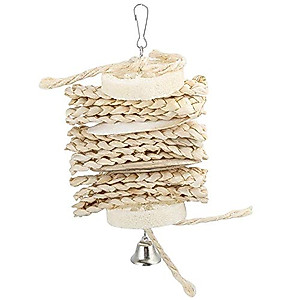 Valentine's Day Carnival Hanging Bird Toy, Bird Toy, Corn Husk Corn Natural for Bird Chew Toy