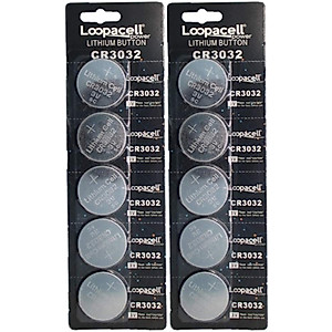 LOOPACELL CR3032 CR 3032 Lithium 3V 10 Batteries