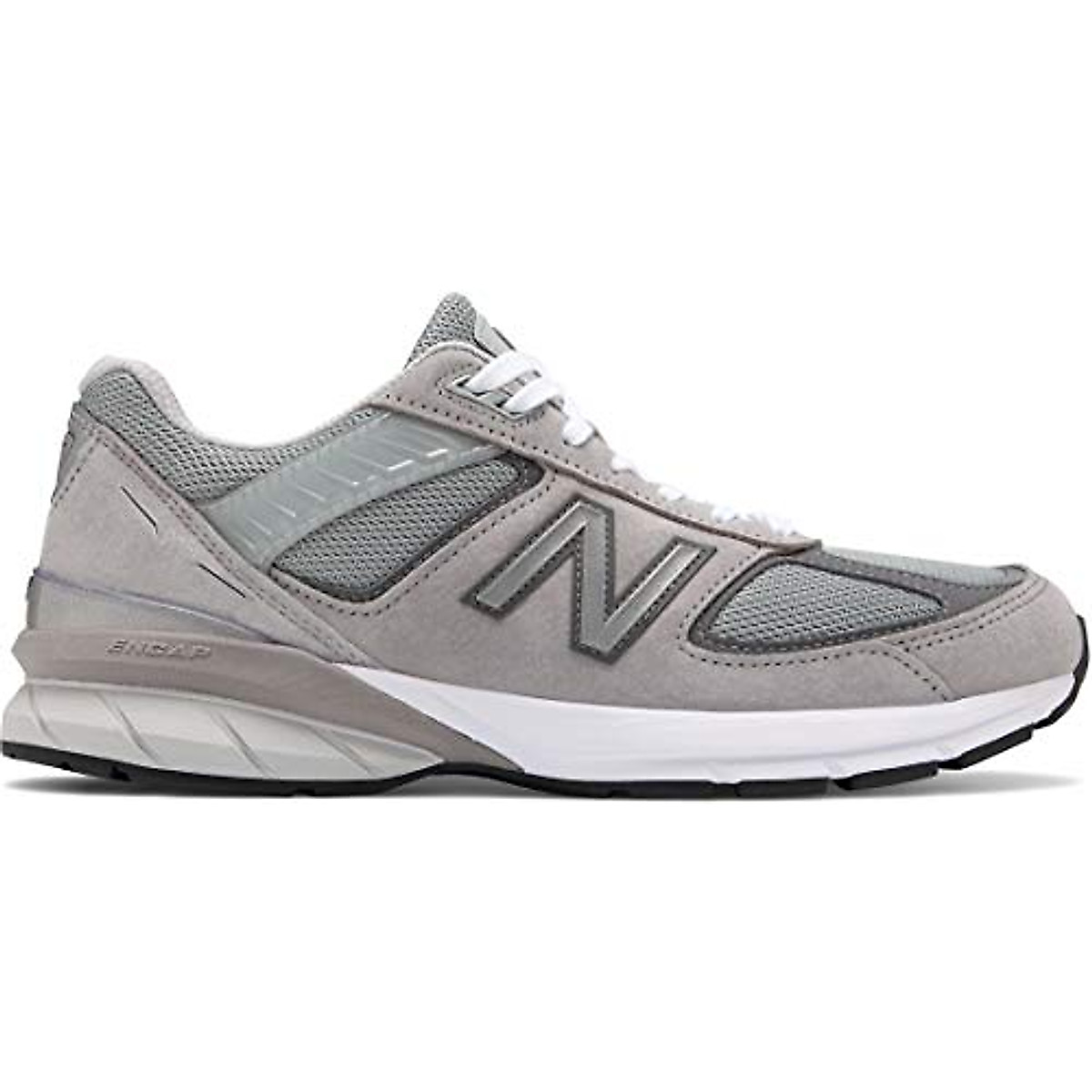 New Balance Men's Made in US 990 V5 Sneaker, Grey/Castlerock, 9.5