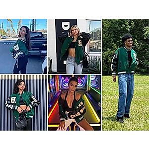 Aelfric Eden Mens Patchwork Baseball Jackets Varsity Retro Casual Sweatshirt Unisex Sport Streetwear Coats Outwear Tops