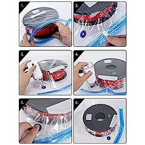 3D Printer Filament Storage Bag Vacuum Kit Filament Vacuum Sealed Bags,Filament Storage Bag Vacuum Kit,10 Bags 1 Automatic Vacuum Pump-10vacuum Bags+Vacuum Pump-Suit