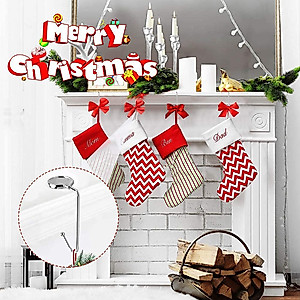 ZHENJIER 5 Pack Purse Hook Hanger, Metal Hook Long Handbag Hanger for Table Desk,Portable Bag Holder Under Counter Handbags Hook for Women Girl