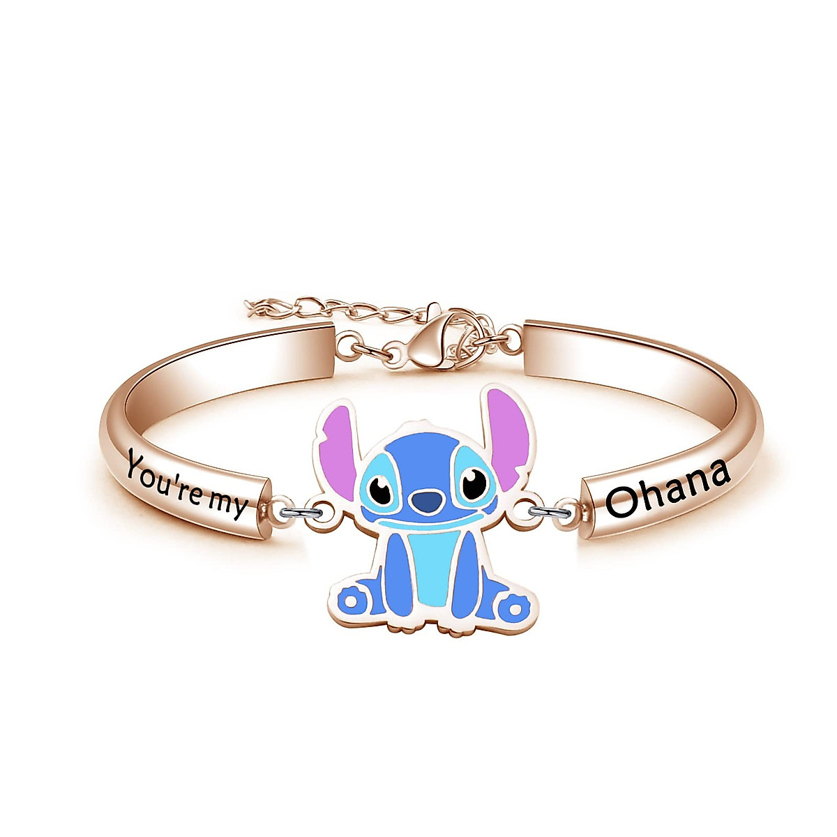 Ohana Family Earrings With Birthstone Ohana Jewelry for Women Family Friend Birthday Gifts for Friends Sister (you're my ohaba BRG)